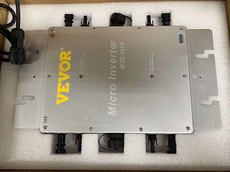 Vevor micro inverter, HVC-600; Vevor micro inverter, WVC-1200; DC Solar ...