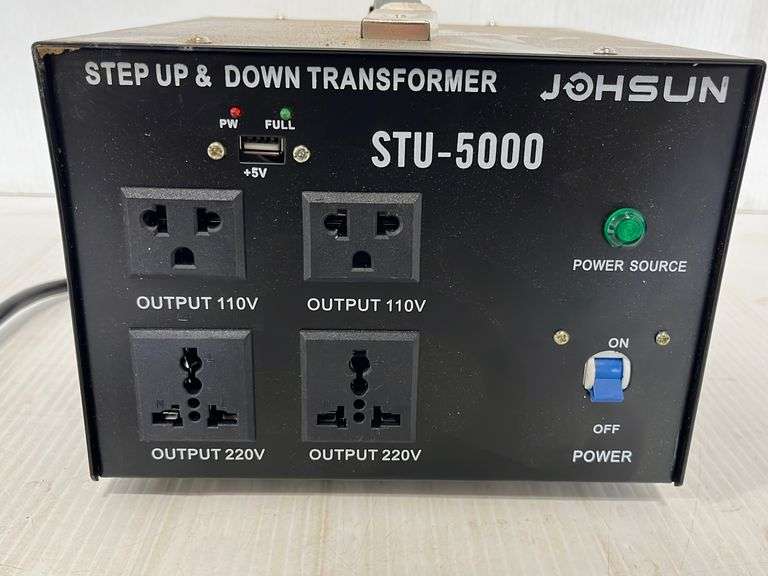 Johnson step-up and down transformer, STU-5000, new - Albrecht Auction ...
