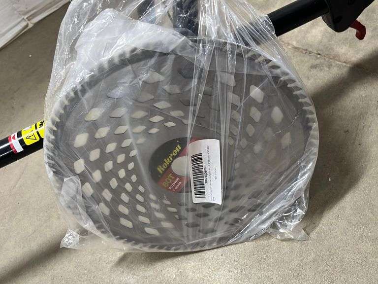 Craftsman trimmer model no. 316.711471, fitted with brush blade, starts ...