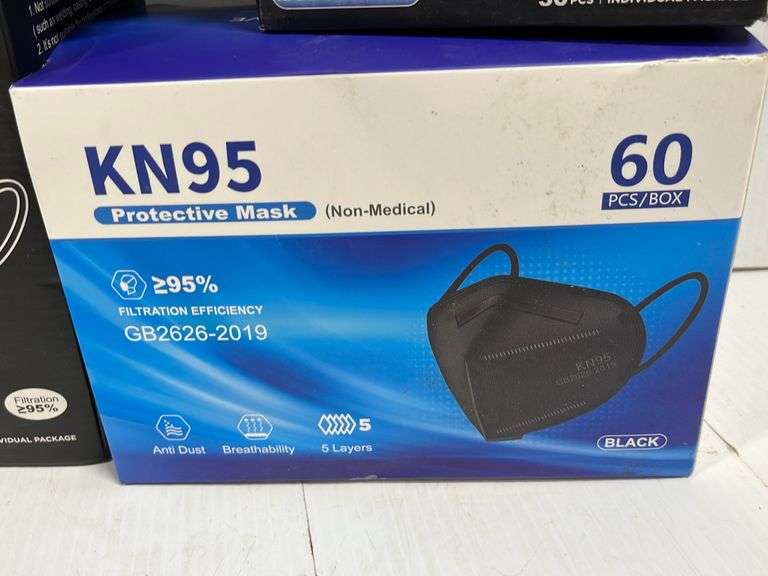 (5) Boxes of anti-dust protective masks, 210-total masks, new ...