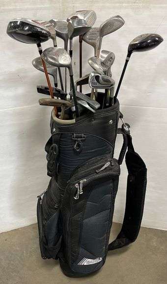 (20) Golf clubs and bag, includes True putters, Billy club, driving ...