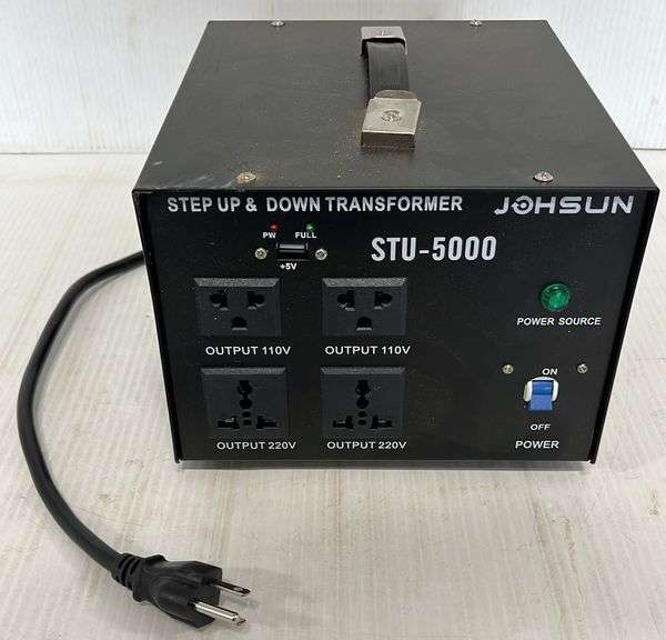 Johnson step-up and down transformer, STU-5000, new - Albrecht Auction ...