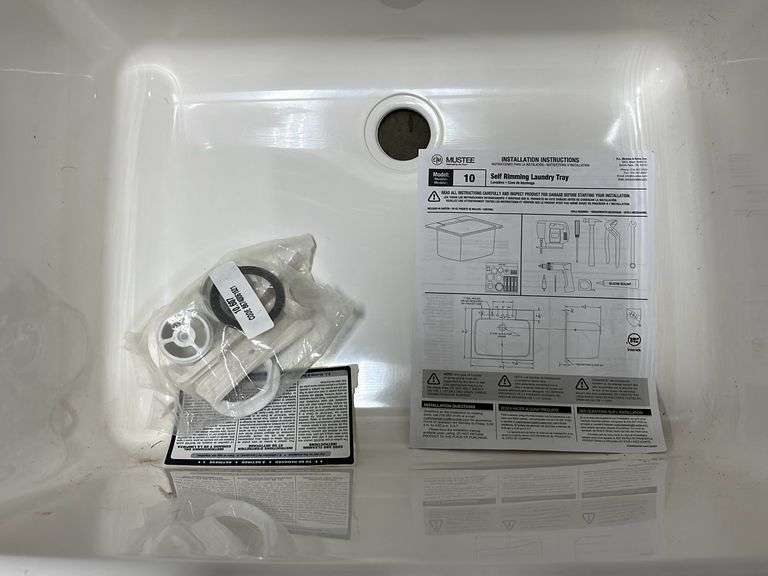 Utility sink, Mustee Brand, Model 10, drop in self rimming, 22" x 25 ...