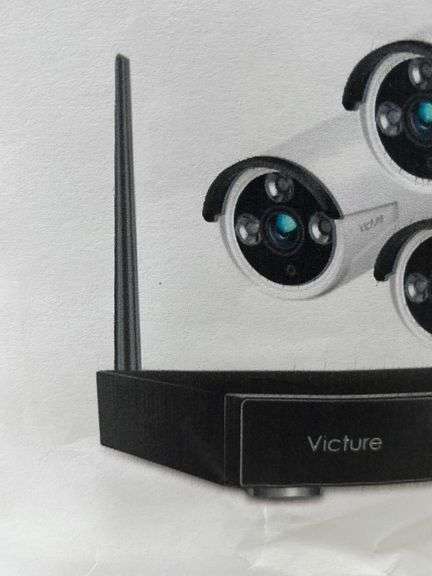 Victor NK200 security system, 8-channel NVR with four cameras, video ...