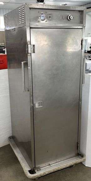 Commercial kitchen holding proofing cabinet with cart and stainless ...