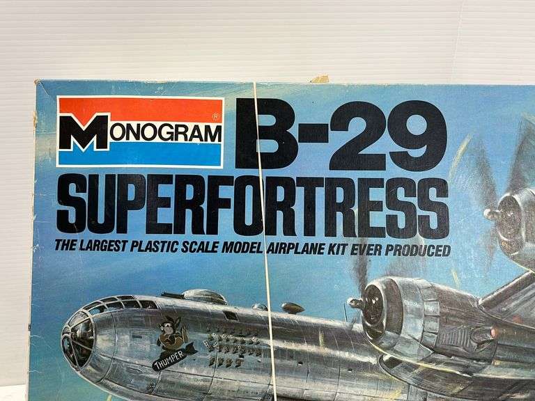 Vintage Monogram B-29 Superfortress 1977, largest plastic scale model ...