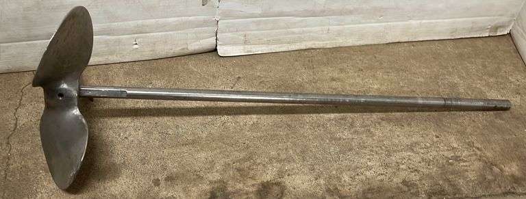 Industrial paint mixer shaft and propeller, stainless steel, 32"L shaft ...