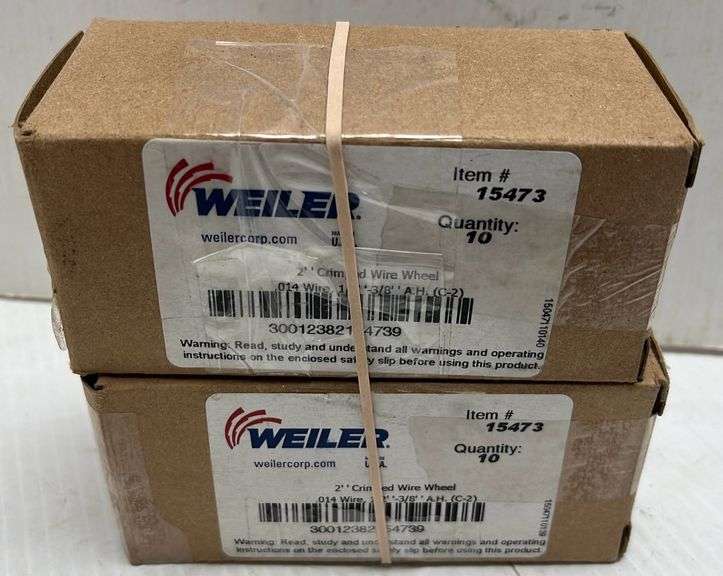 (20) 2" Crimped wire wheel - Albrecht Auction Service