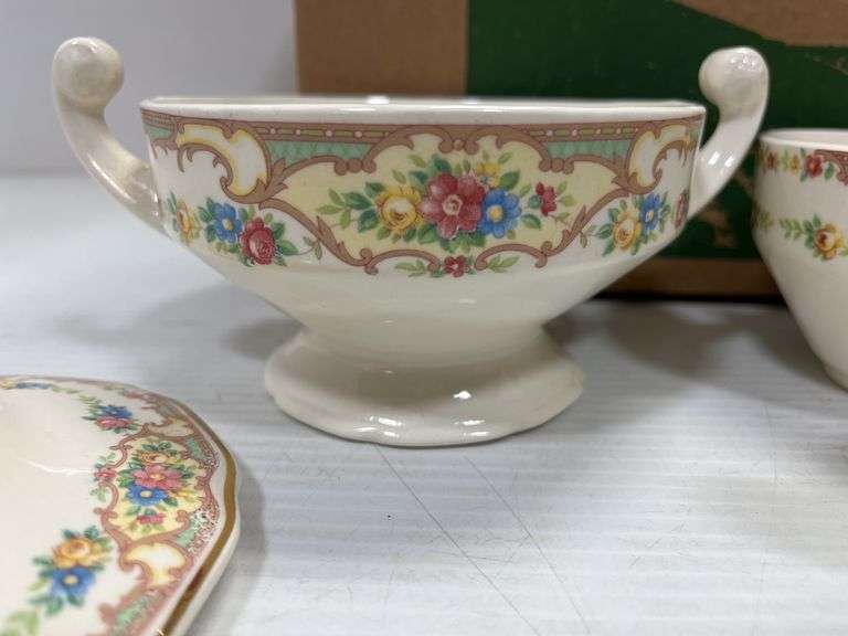 Vintage 1930s mildred mount clemens floral pattern ware, up to 12 3/4"W ...