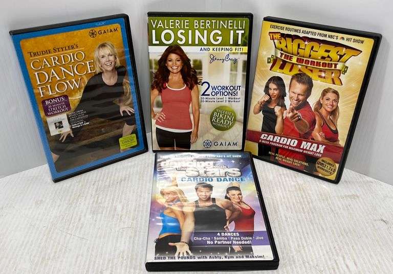 (4) Exercise DVDs, include: The Biggest Loser the Workout, Dancing with ...