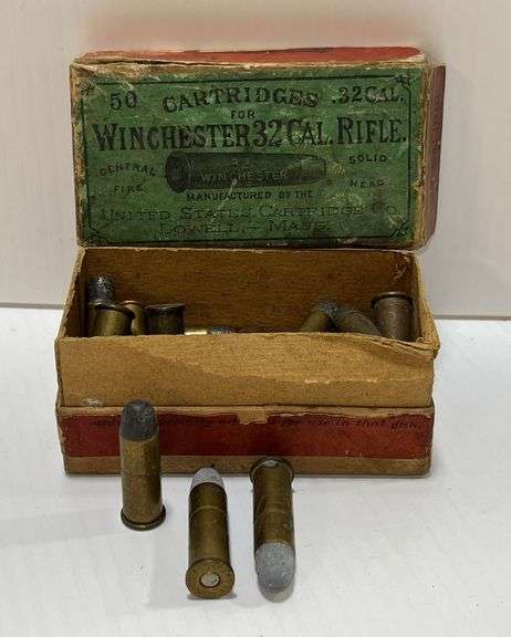 (26) 32-Caliber Rifle Cartridges, includes: 17- Rifle cartridges, 1 5/8 ...