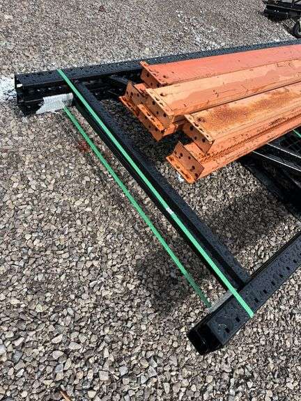 (6) Interlake commercial shelving 597 beams, 5 1/8" x 2 3/4" x 90"L ...