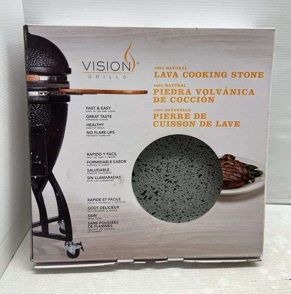 Lava cooking stone, Vision Grills all in one cooking stone and heat ...