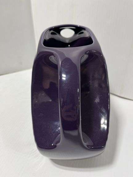Older Fiesta purple 64oz. pitcher, 7 1/4"H, good - Albrecht Auction Service