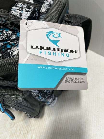 Soft side fishing tackle box by Evolution Fishing; Largemouth 3600 ...