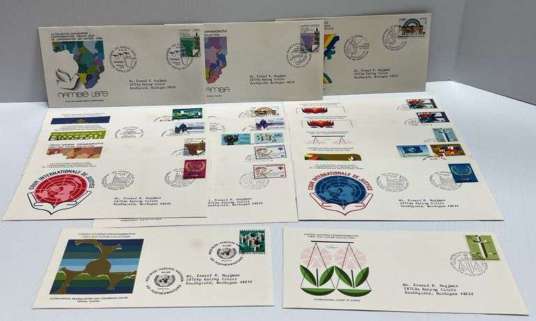 (19) First Day covers, 1979 United Nations envelopes - Albrecht Auction ...
