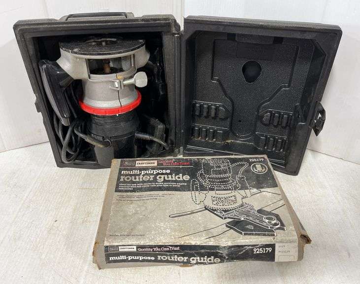Craftsman 1.5 HP router and a Craftsman router guide, works - Albrecht ...
