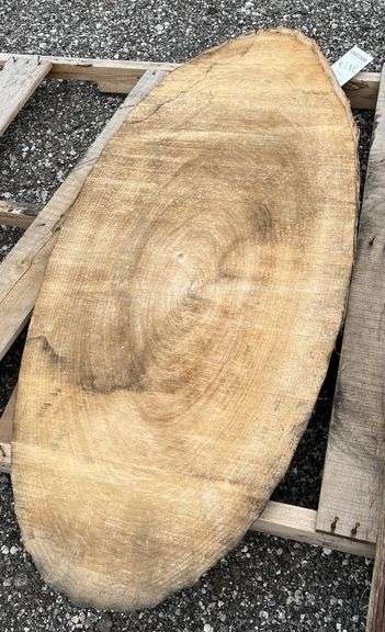 Tabletop, 25" x 62", rough sawn poplar - Albrecht Auction Service