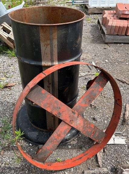 (2) Drum dollies/barrel caddies, 55-Gallon drum caddy, and Smaller 15 ...