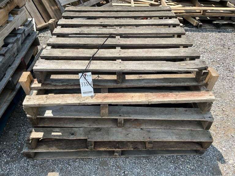 (5) Assorted Pallets, small- 38" x 38", large- 48" x 48" - Albrecht ...