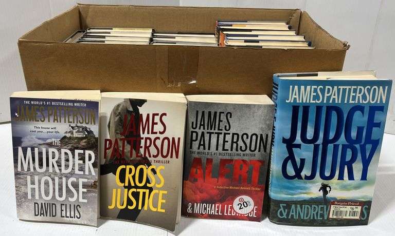 (27) James Patterson hardcover novels, excellent - Albrecht Auction Service