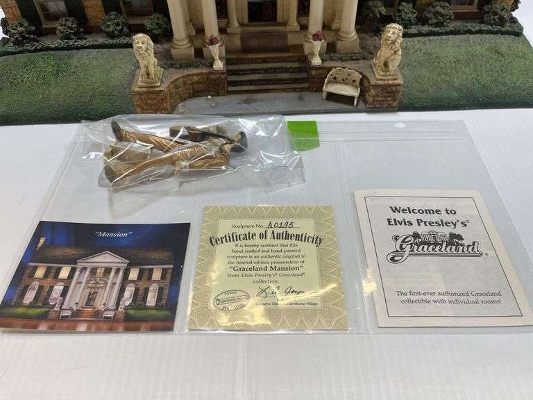 Elvis Graceland Mansion model with certificate of authenticity ...