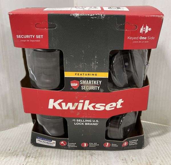 Kwikset security set, lock and deadbolt, featuring smartkey security ...