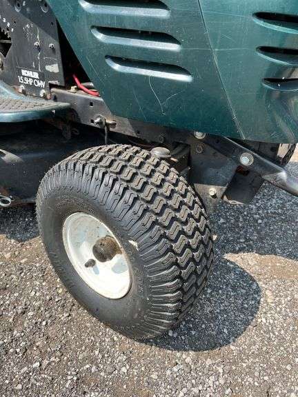 Craftsman riding mower with leaf bagger, Kohler 15.5 HP motor, with a ...