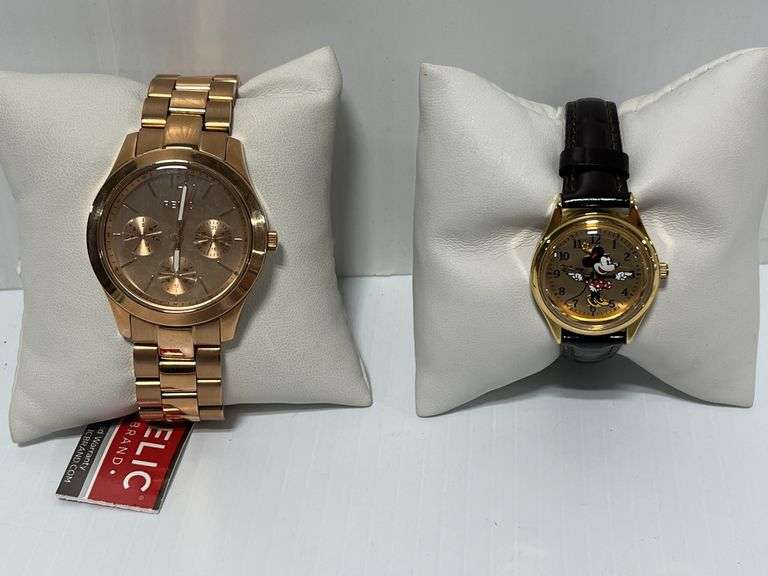 Relic rose watch, will need a new battery, new; Older Disney Minnie ...
