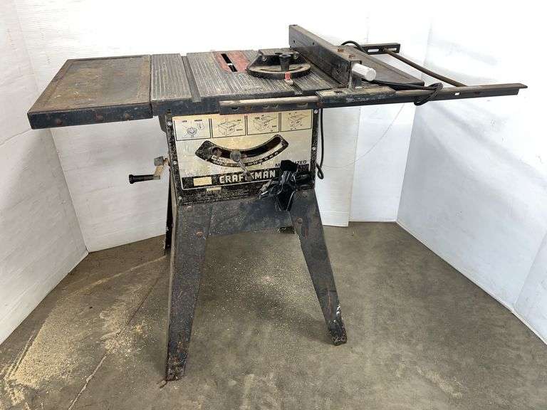 Sears table saw, 60 tooth blade, Model No. 113.295820 with 10" blade, 4 ...