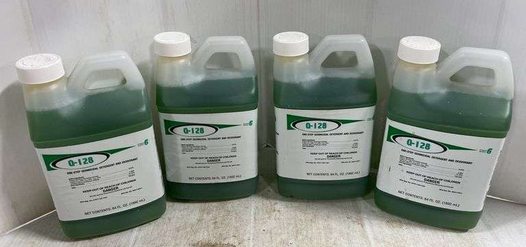 One Stop Germicidal Detergent/Deodorant, includes: Four- 64 oz. bottles ...