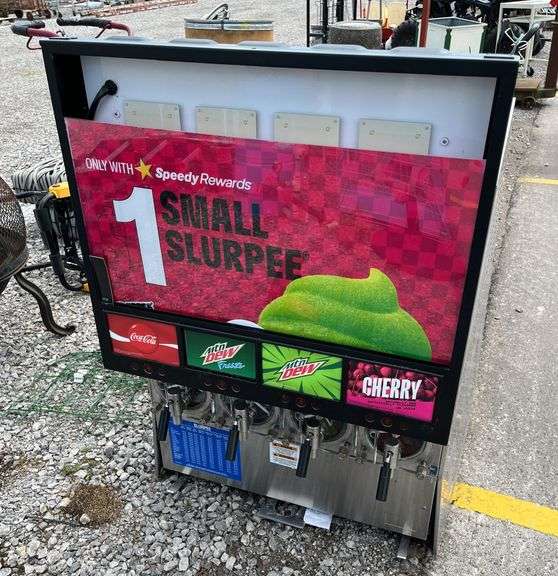 Slurpee machine, taken out on 7/24 and worked, 29" x 33" x 43"; If you ...