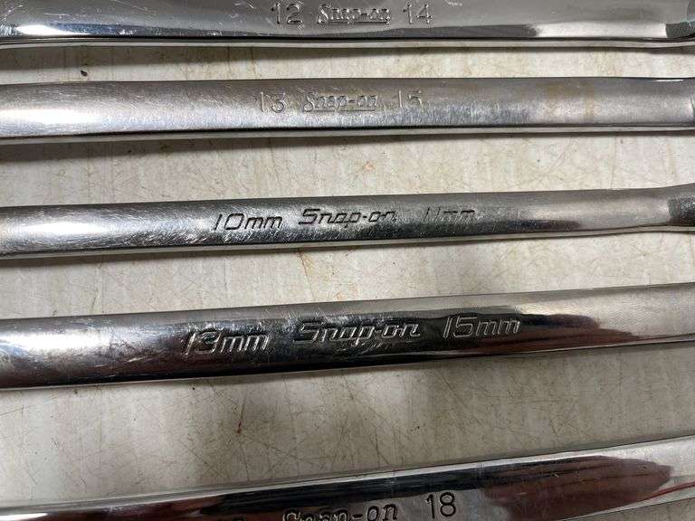 (7) Snap-On offset box wrenches, include: 5- EMXB 12-point metric sizes ...