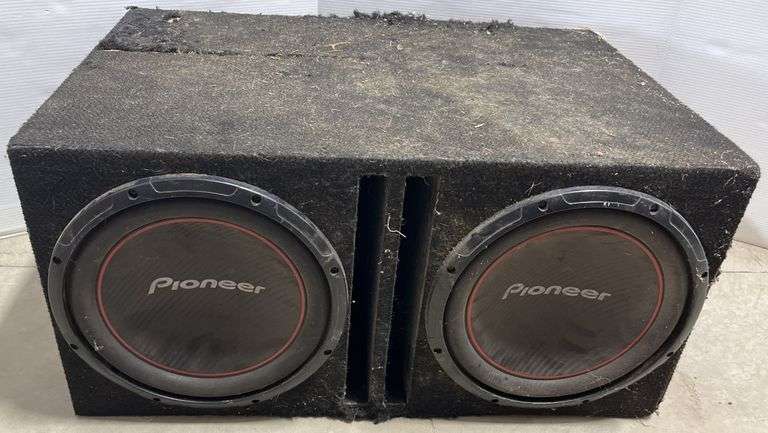 Pioneer subwoofers, 10", 29 1/2"W x 14 1/2"D x 20"H, used - Albrecht ...