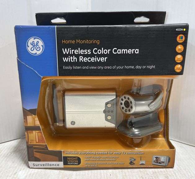 GE Home monitoring wireless color camera with receiver, WiFi friendly ...
