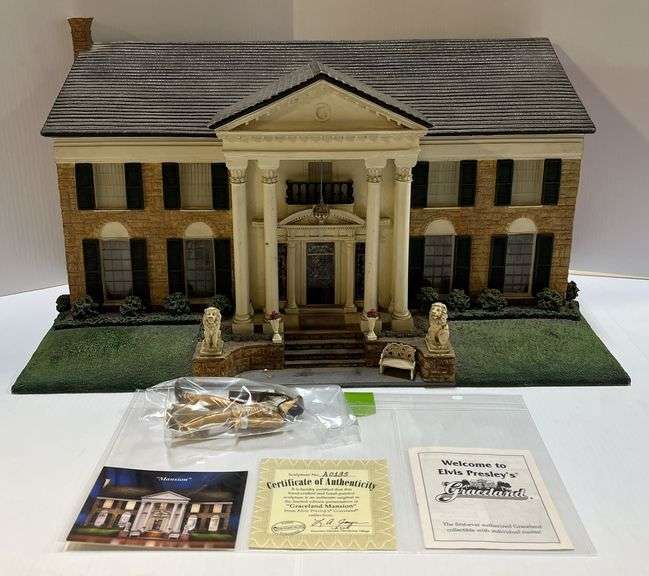 Elvis Graceland Mansion model with certificate of authenticity ...