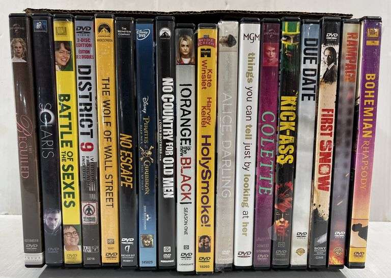 (18) DVDs, mixed genres, good - Albrecht Auction Service