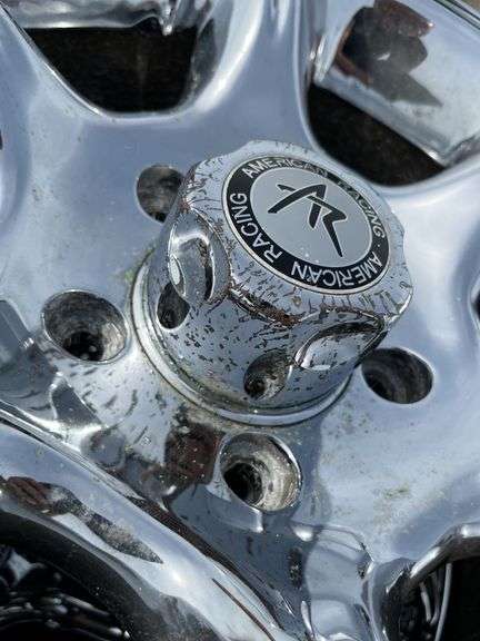 (4) Chrome American racing mags, for Ford - Albrecht Auction Service