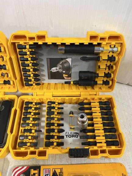 DeWALT bit sets, all like new with new razor blades - Albrecht Auction ...