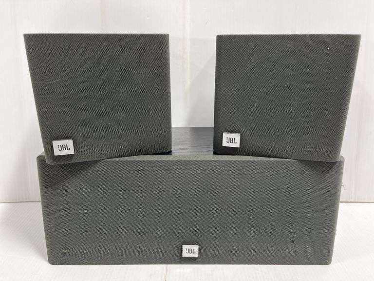 (3) JBL speaker Flix1 speaker set, 2- surround speakers, 1- center ...