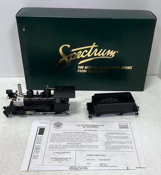 Bachmann spectrum steam locomotive and tender, painted and unlettered ...