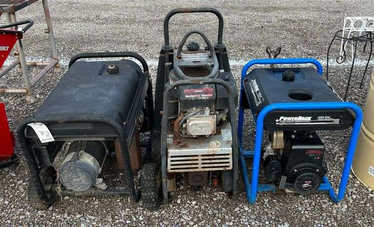PowerBack 5250W Generator 10 HP Tecumseh Engine, not running, for parts ...