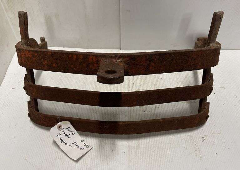 Old Ford tractor front bumper, 25"W x 17"D x 13"H, rusty - Albrecht ...