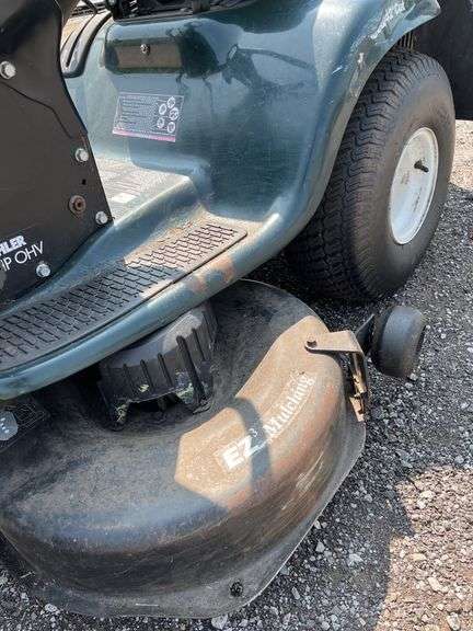 Craftsman riding mower with leaf bagger, Kohler 15.5 HP motor, with a ...