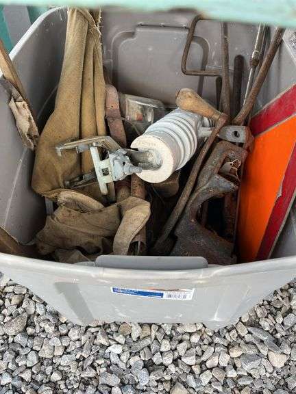 Farm primitives, include: Dovetailed wooden chest with saws, 31 1/2"W x ...