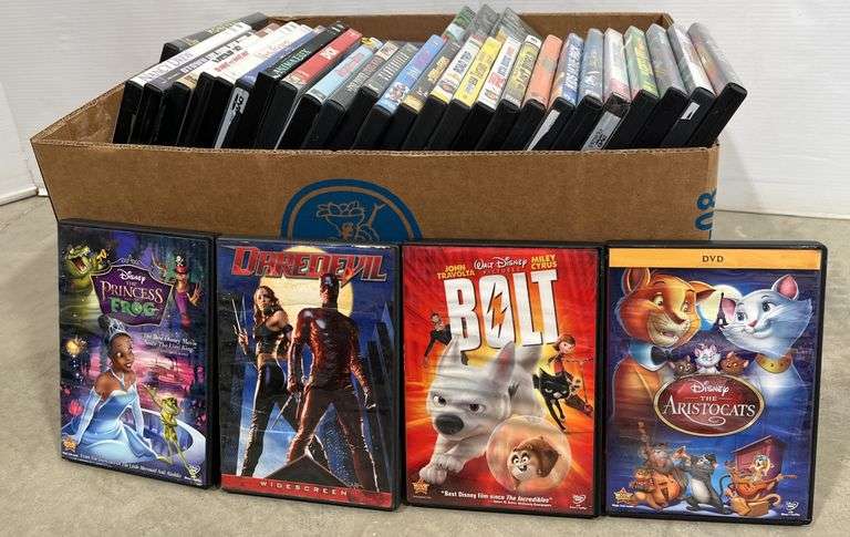 (100) DVDs, various titles - Albrecht Auction Service