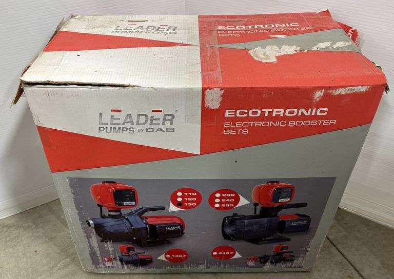 Electric leader booster pump, NIB - Albrecht Auction Service