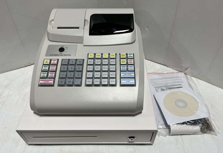 Electronic cash register with hardware and keys, comes with 47-raised ...