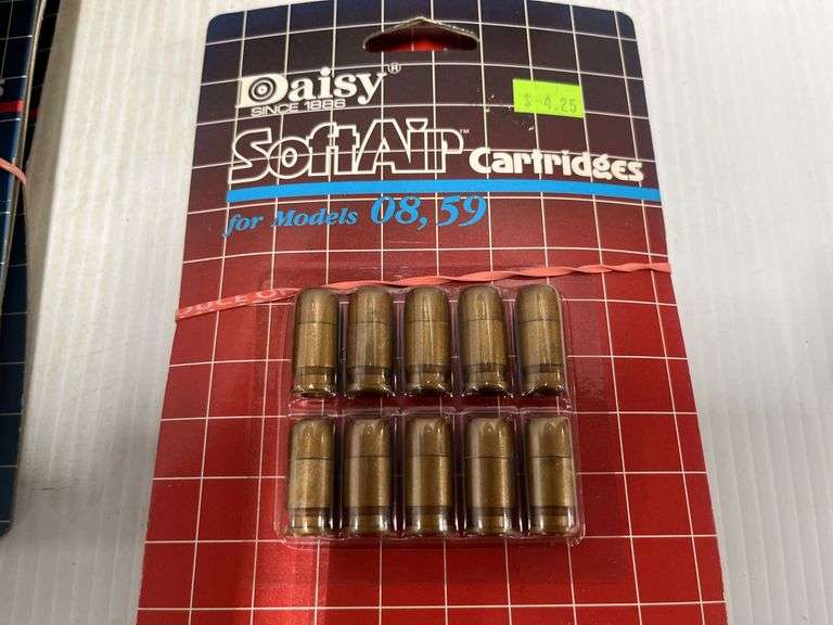 (32) Daisy softair for model 57, 08, 59, and 357 adapter; (13) Shot ...
