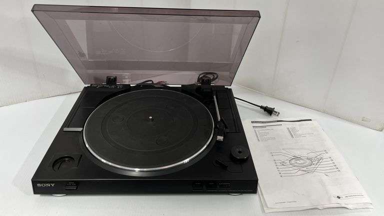 Sony PS-LX250H stereo full automatic turntable, 16 1/2"W x 13 3/8"D x 3 ...